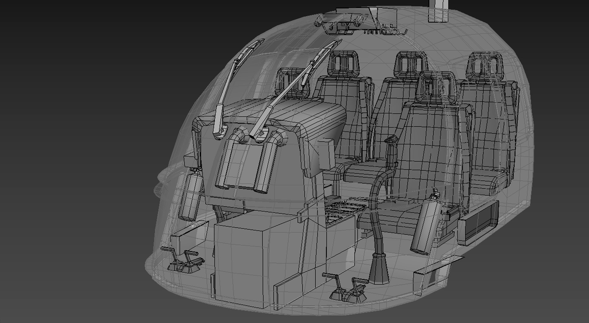3D Model Interior Helicopter - TurboSquid 1459014