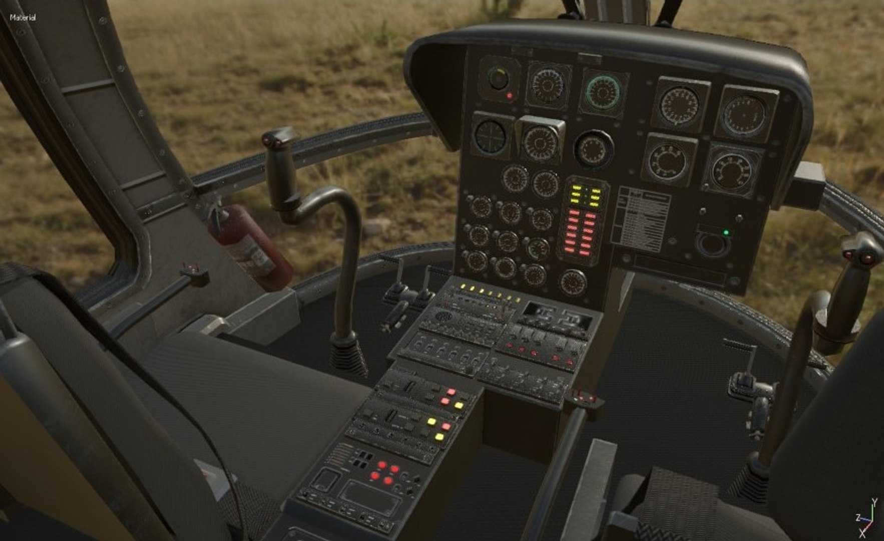 3D Model Interior Helicopter - TurboSquid 1459014