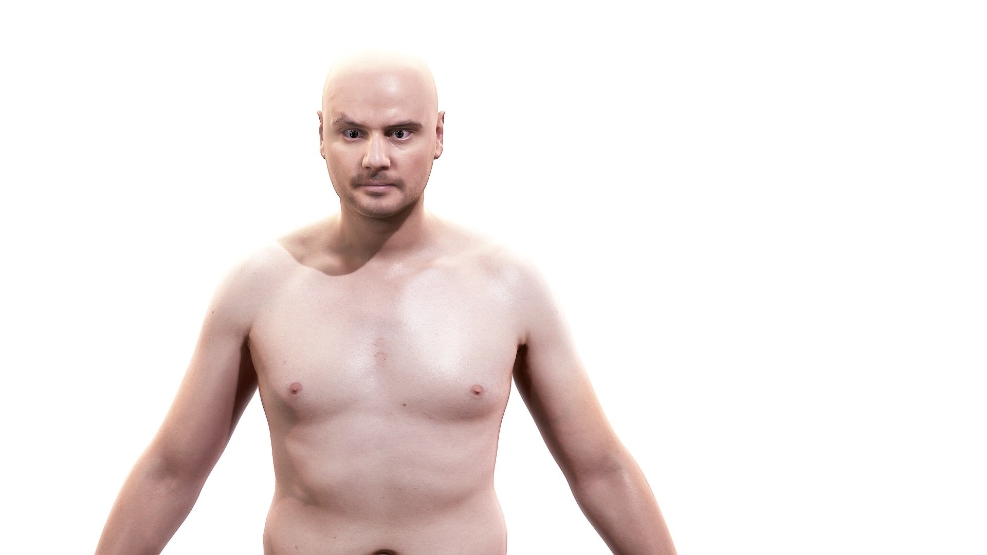 modelo 3d Cuerpo humano realista- zBrush - Fuente - 295MBody ...