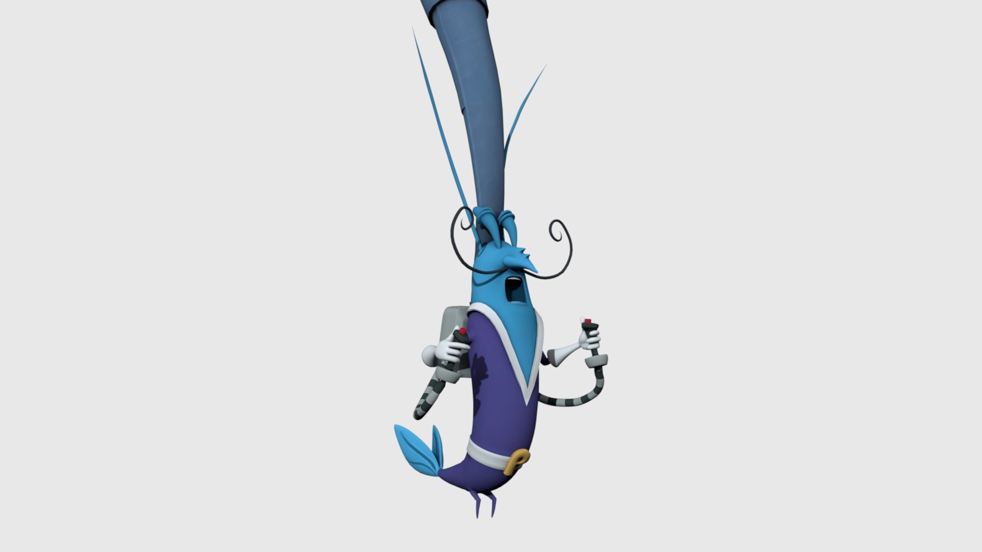 3D Prawn Rigged And Animated Model - TurboSquid 2336967