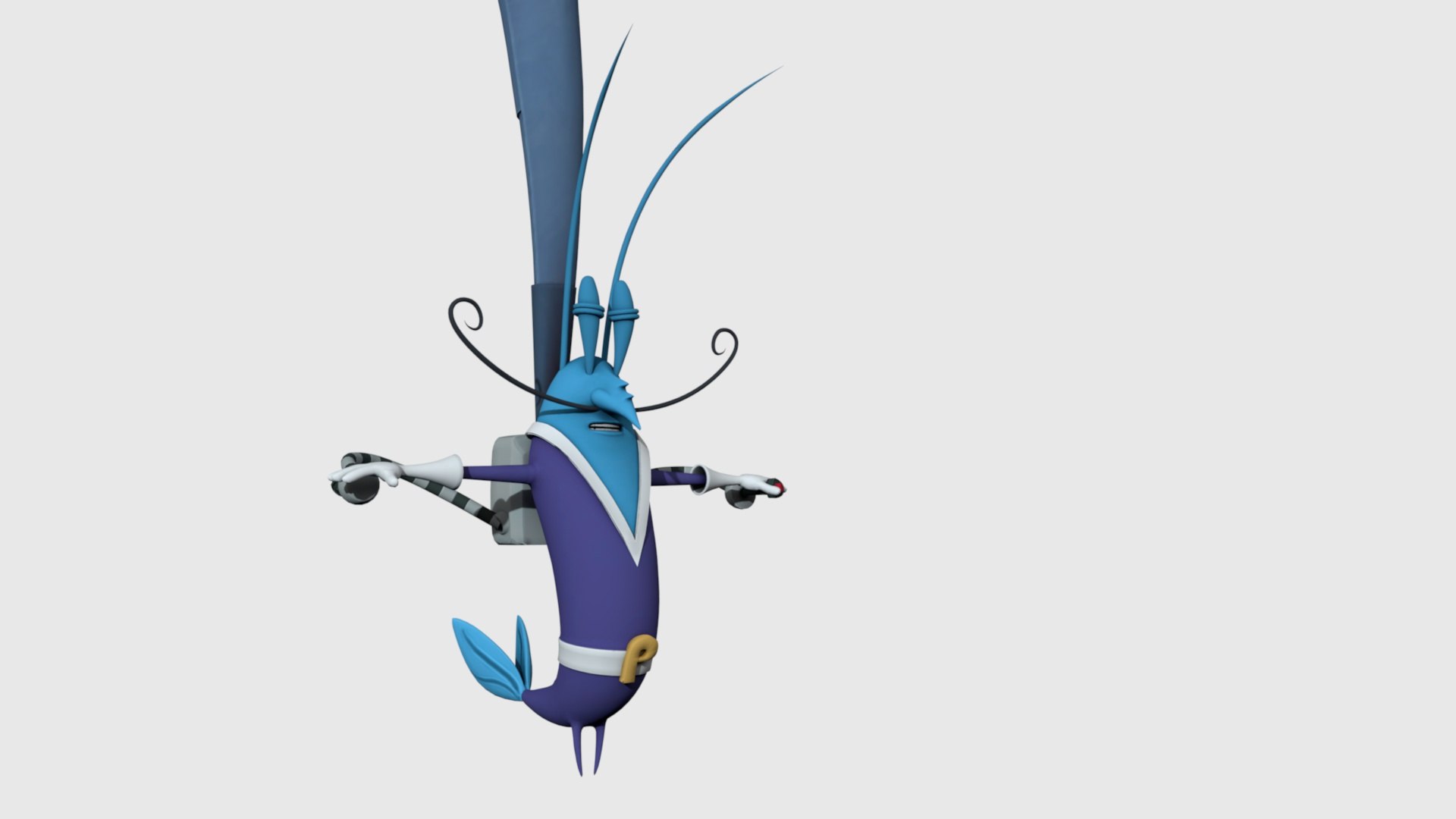 3D Prawn Rigged And Animated Model - TurboSquid 2336967