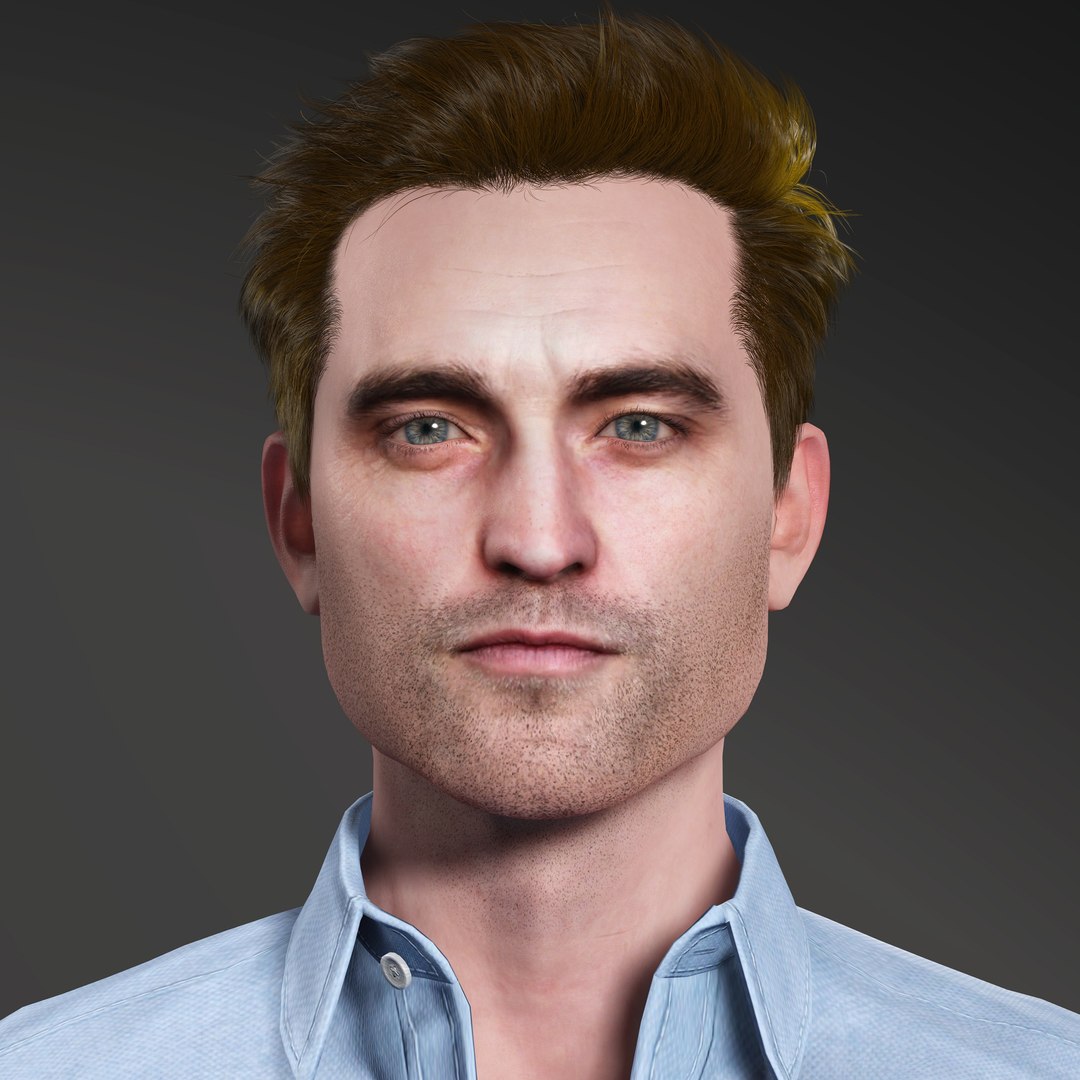 3D Model Robert Pattinson 3D Model - Hyper Realistic - Low Poly 3D ...