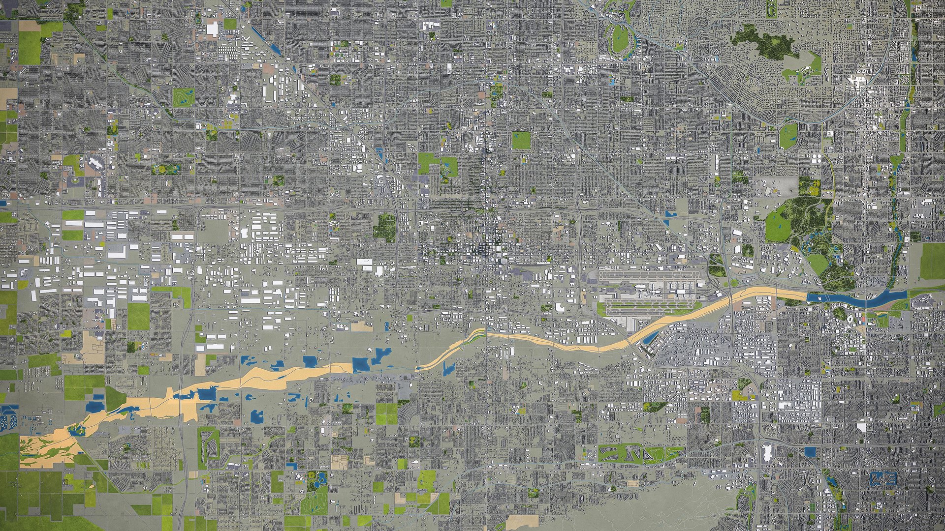 Phoenix Metropolitan Area 3D - TurboSquid 1527745