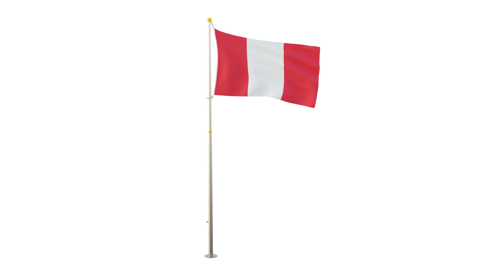 Pole Flag Peru 3D Model - TurboSquid 2203890