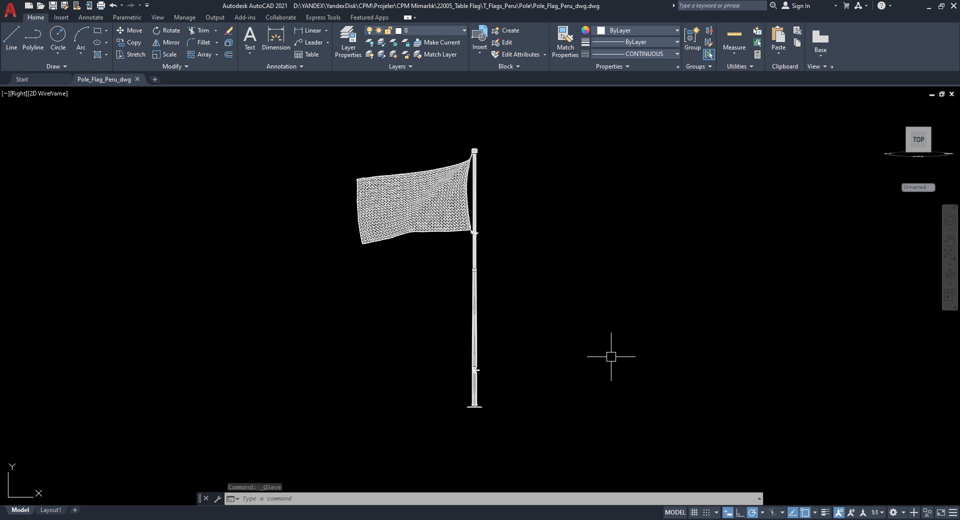 Pole Flag Peru 3D Model - TurboSquid 2203890