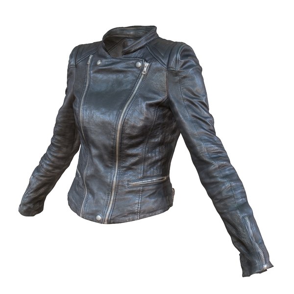 leather jacket 3d obj