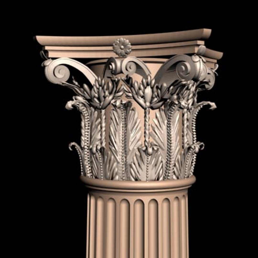 3d Corinthian Column