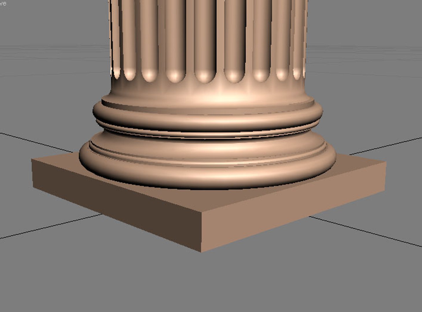 3d Corinthian Column