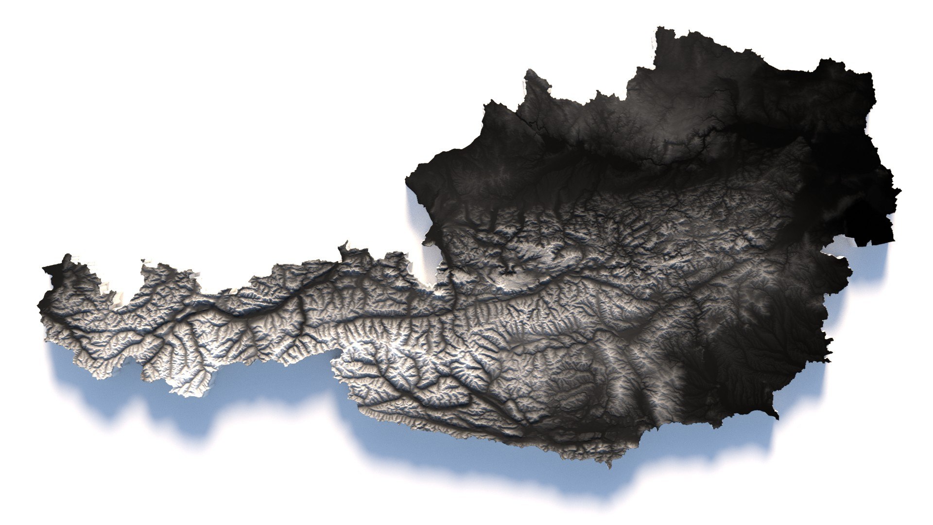 3D Austria Terrain Map Model - TurboSquid 2335435