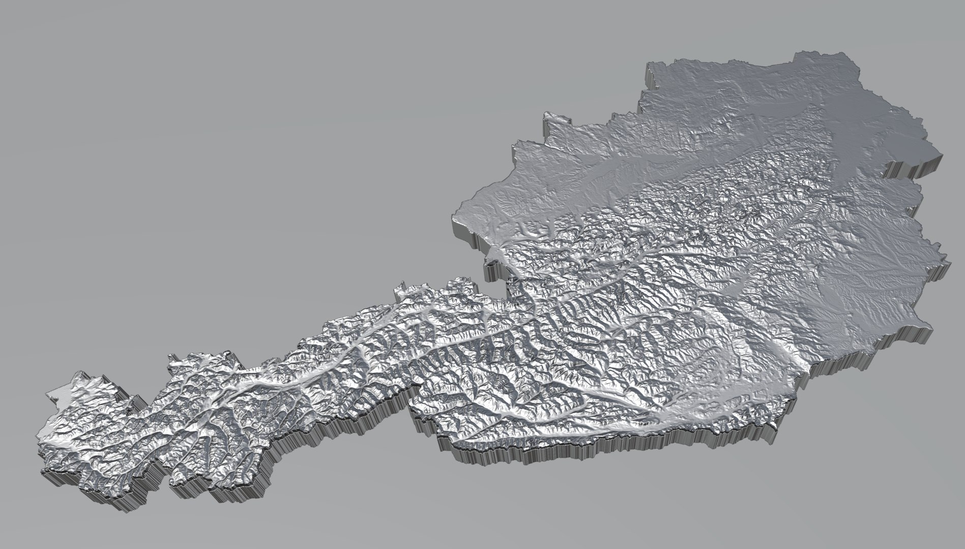 3D Austria Terrain Map Model - TurboSquid 2335435