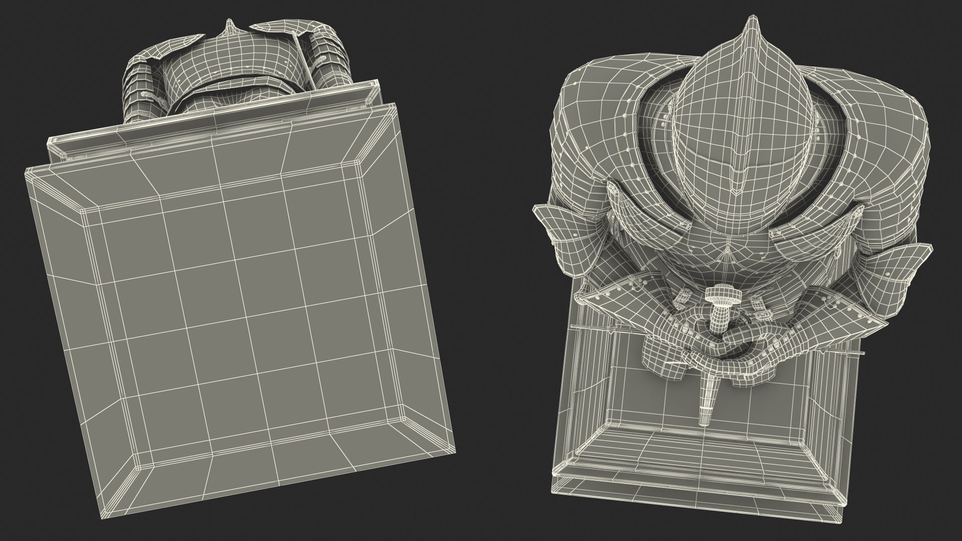 3D model Medieval Knight Plate Armor Standing on Podium - TurboSquid ...