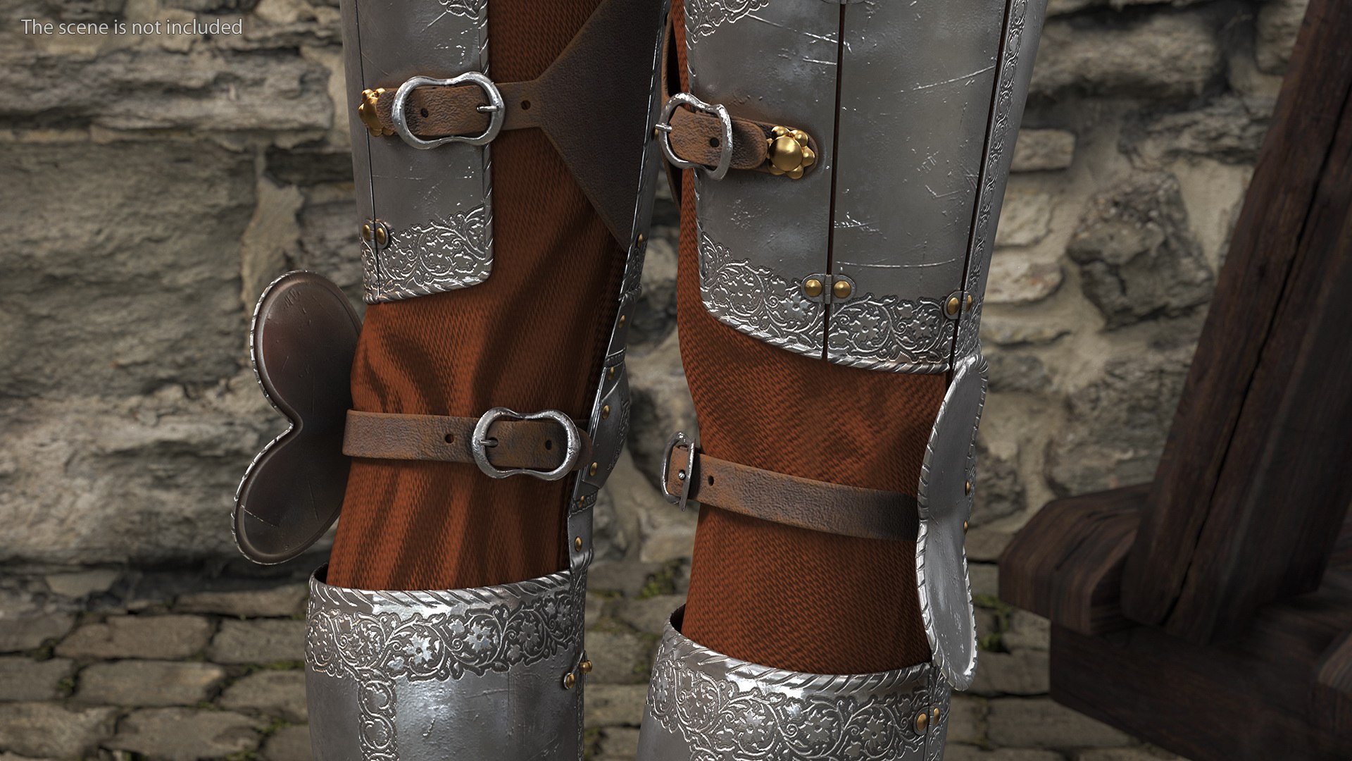 3D model Medieval Knight Plate Armor Standing on Podium - TurboSquid ...