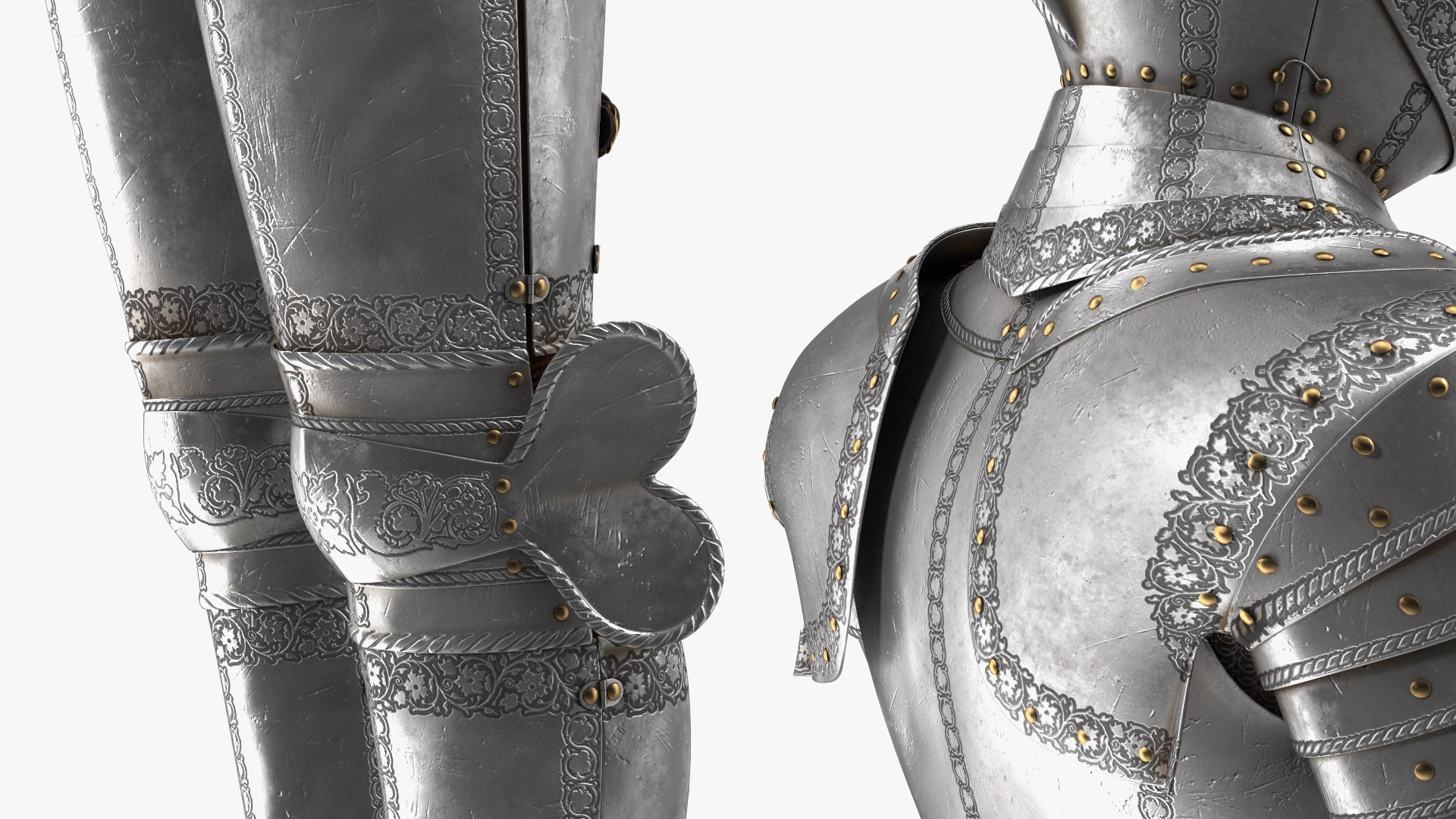 3D model Medieval Knight Plate Armor Standing on Podium - TurboSquid ...
