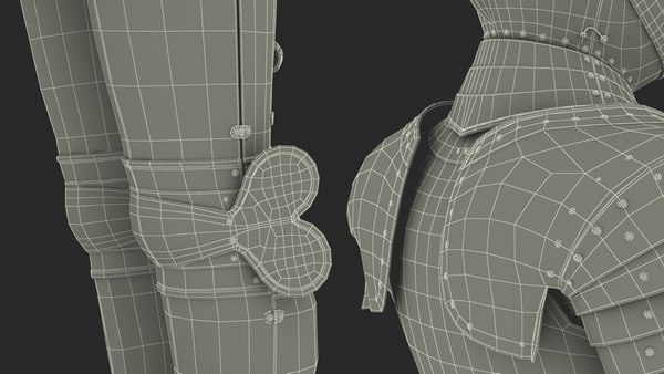 연단에 서 있는 중세 기사 판금 갑옷 3D 모델 - TurboSquid 1902188