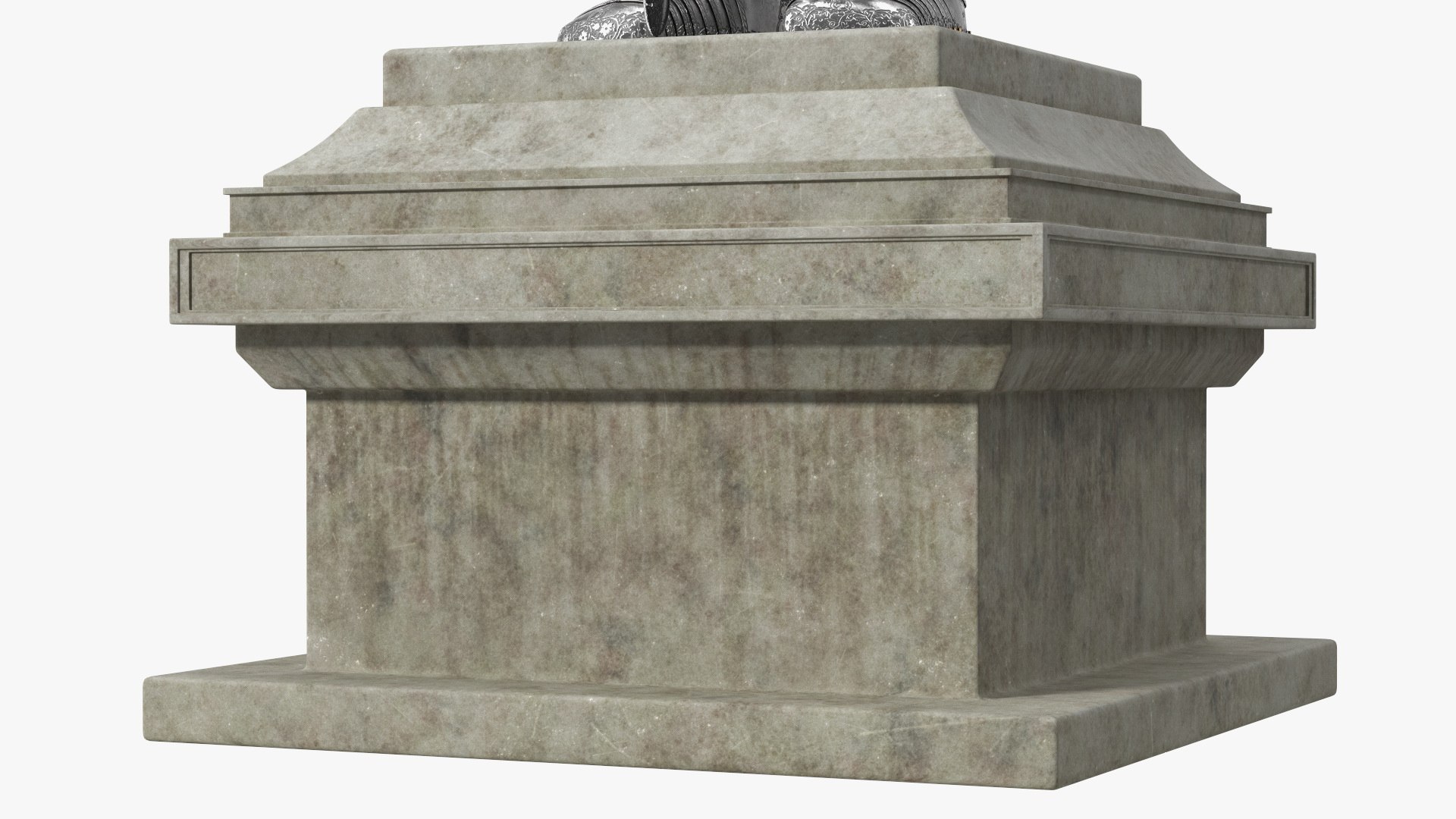 3D model Medieval Knight Plate Armor Standing on Podium - TurboSquid ...