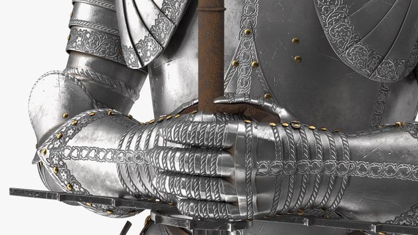 연단에 서 있는 중세 기사 판금 갑옷 3D 모델 - TurboSquid 1902188