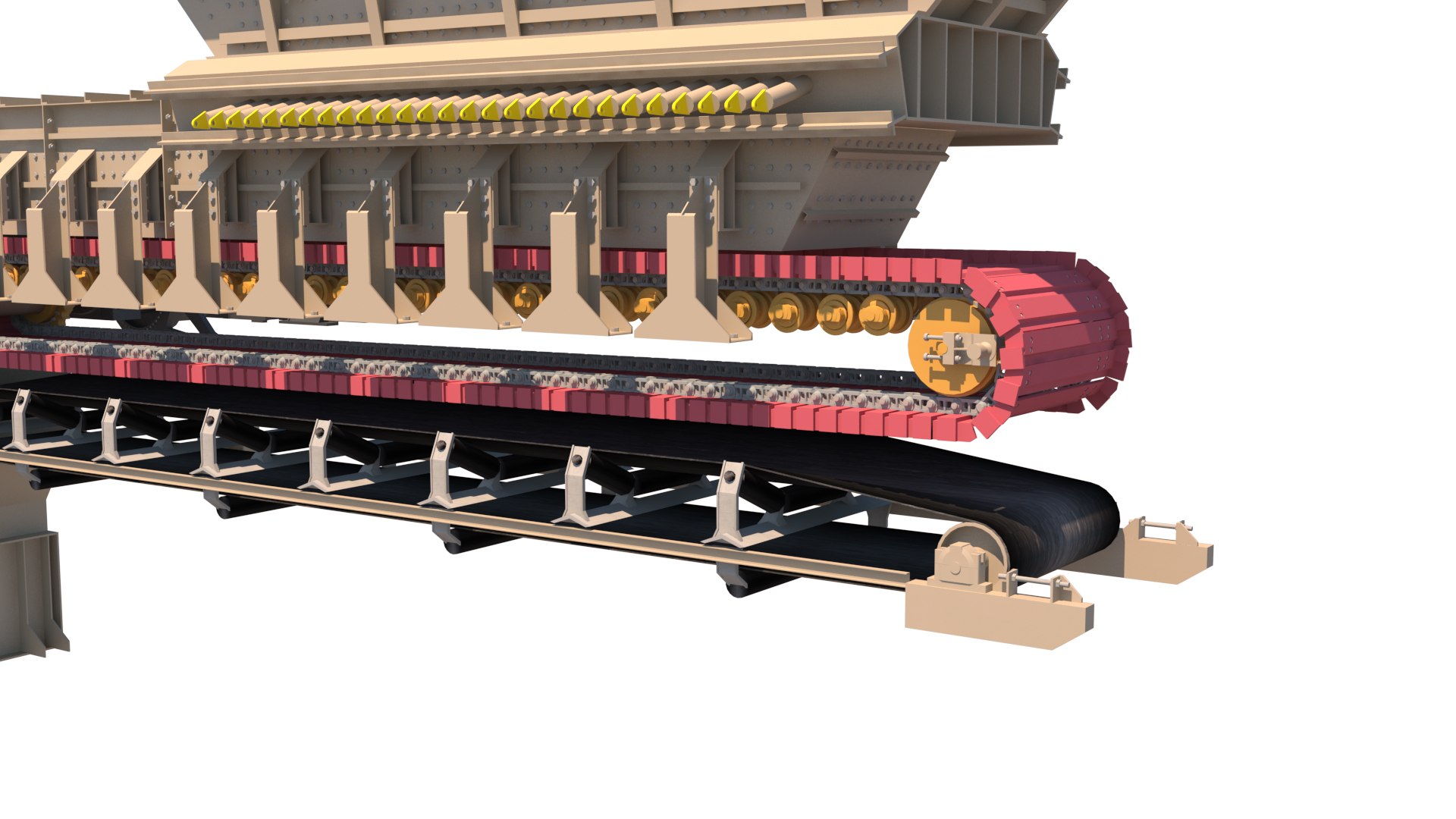 3D ApronFeeders Model - TurboSquid 1836281