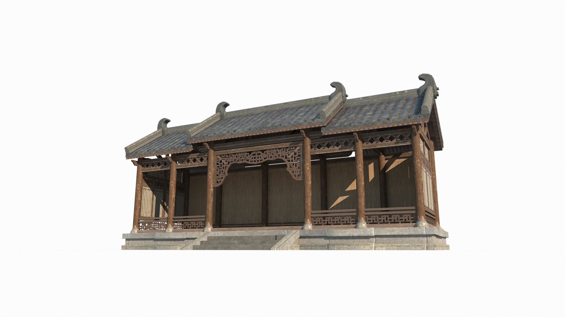 3D Rest Room For Ancient Asian Architecture Model - TurboSquid 2050836