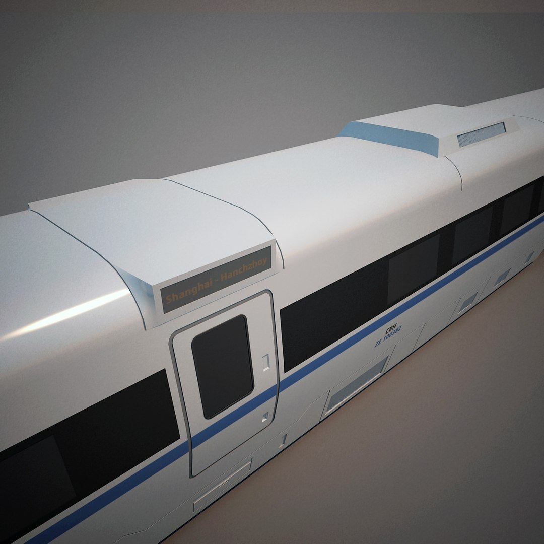 Chinese High-speed Train Crh 3d Model