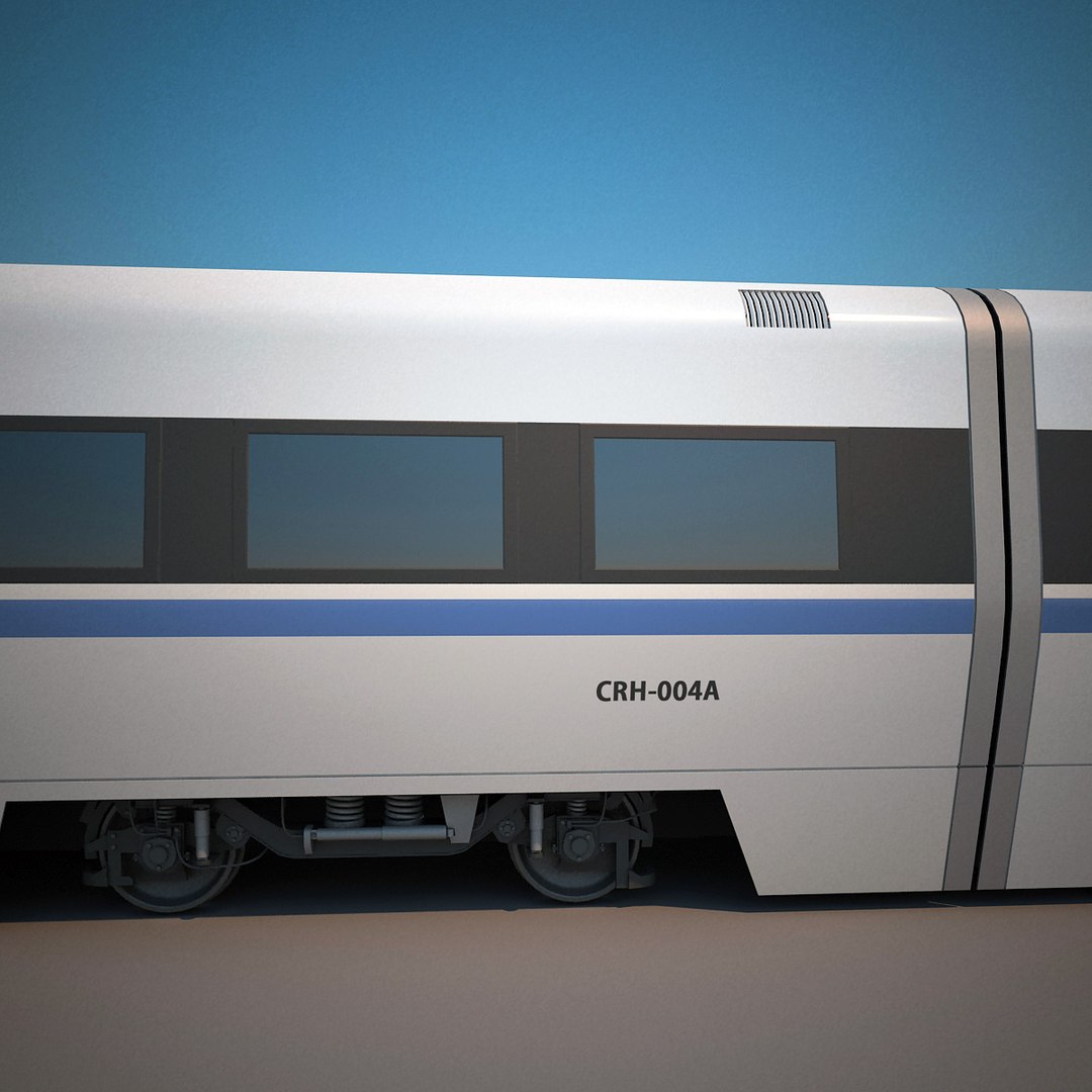Chinese High-speed Train Crh 3d Model