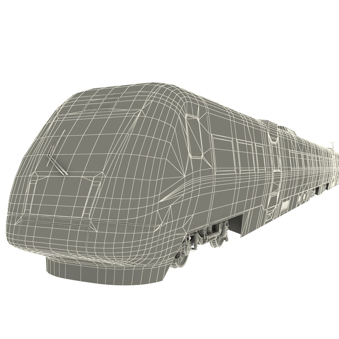 Chinese High-speed Train Crh 3d Model