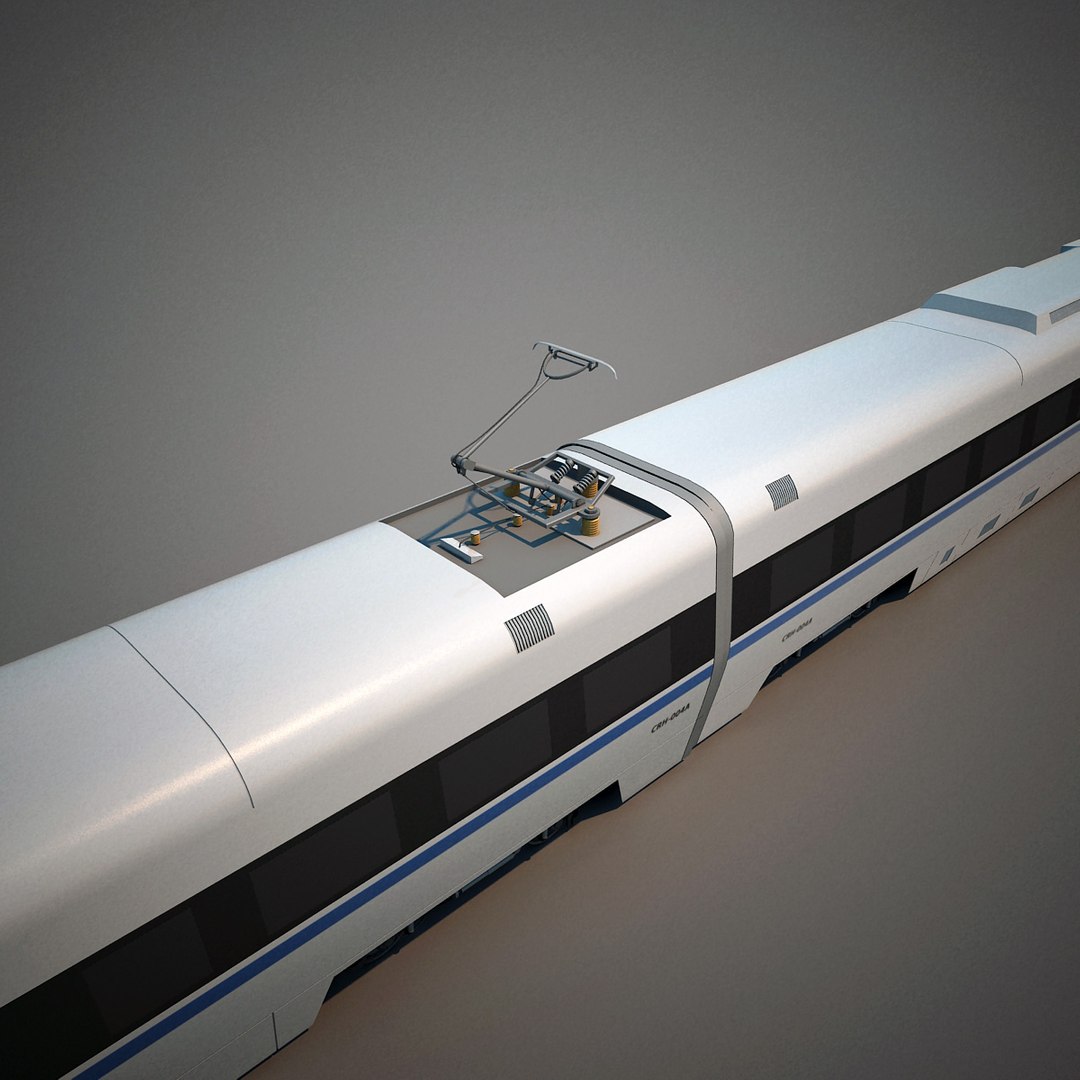 Chinese High-speed Train Crh 3d Model