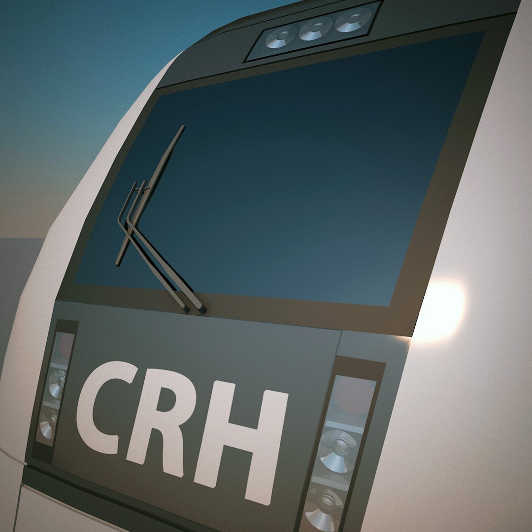 Chinese High-speed Train Crh 3d Model
