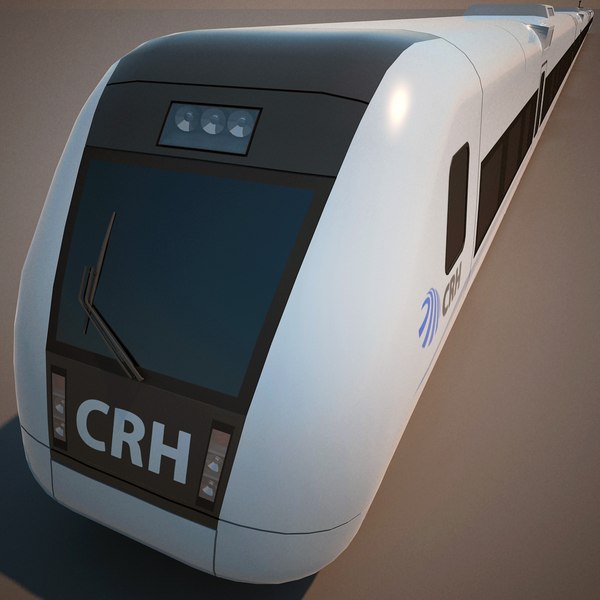 chinese high-speed train crh 3d model