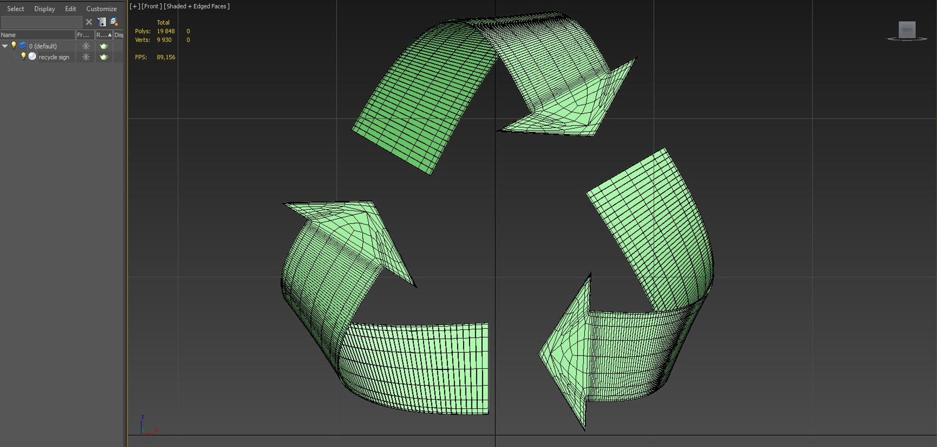Recycle 3d Max
