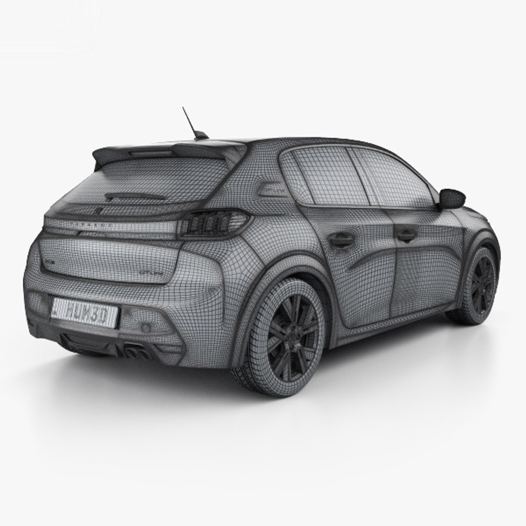 3D Model Peugeot 208 Gt-line - TurboSquid 1471405