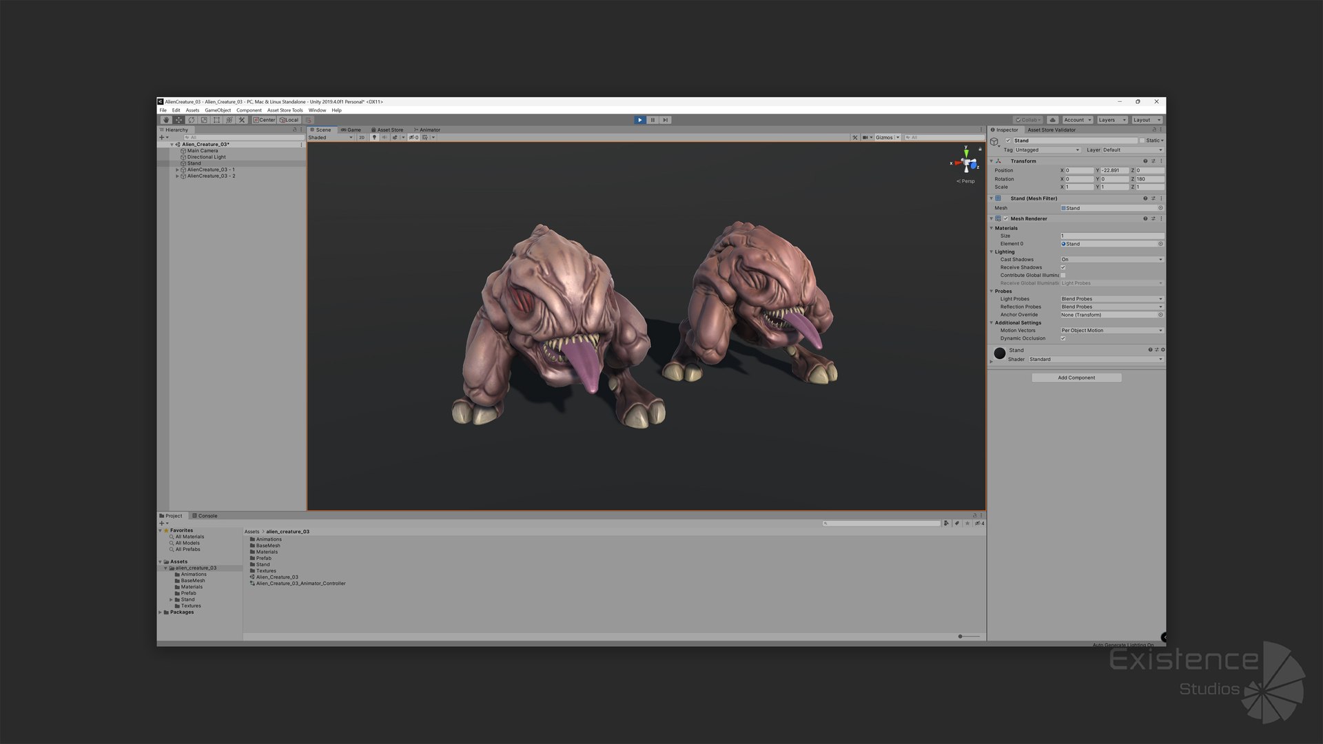 3D Alien Creature 03 - Stylized Monsters - Animation Fantasy UFO Pet ...
