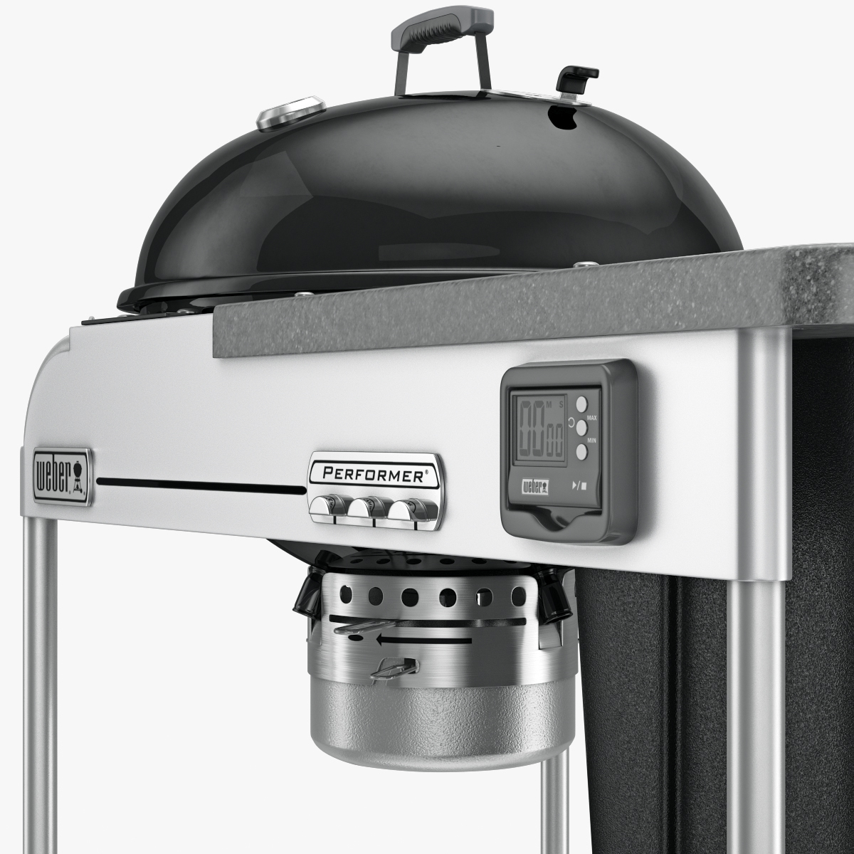 3d weber grill charcoal gbs model