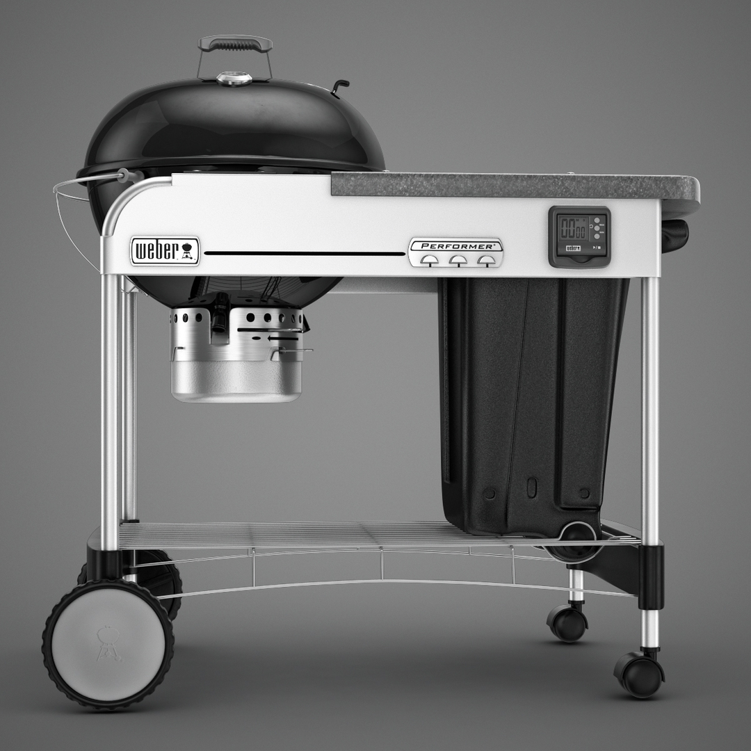 3d weber grill charcoal gbs model