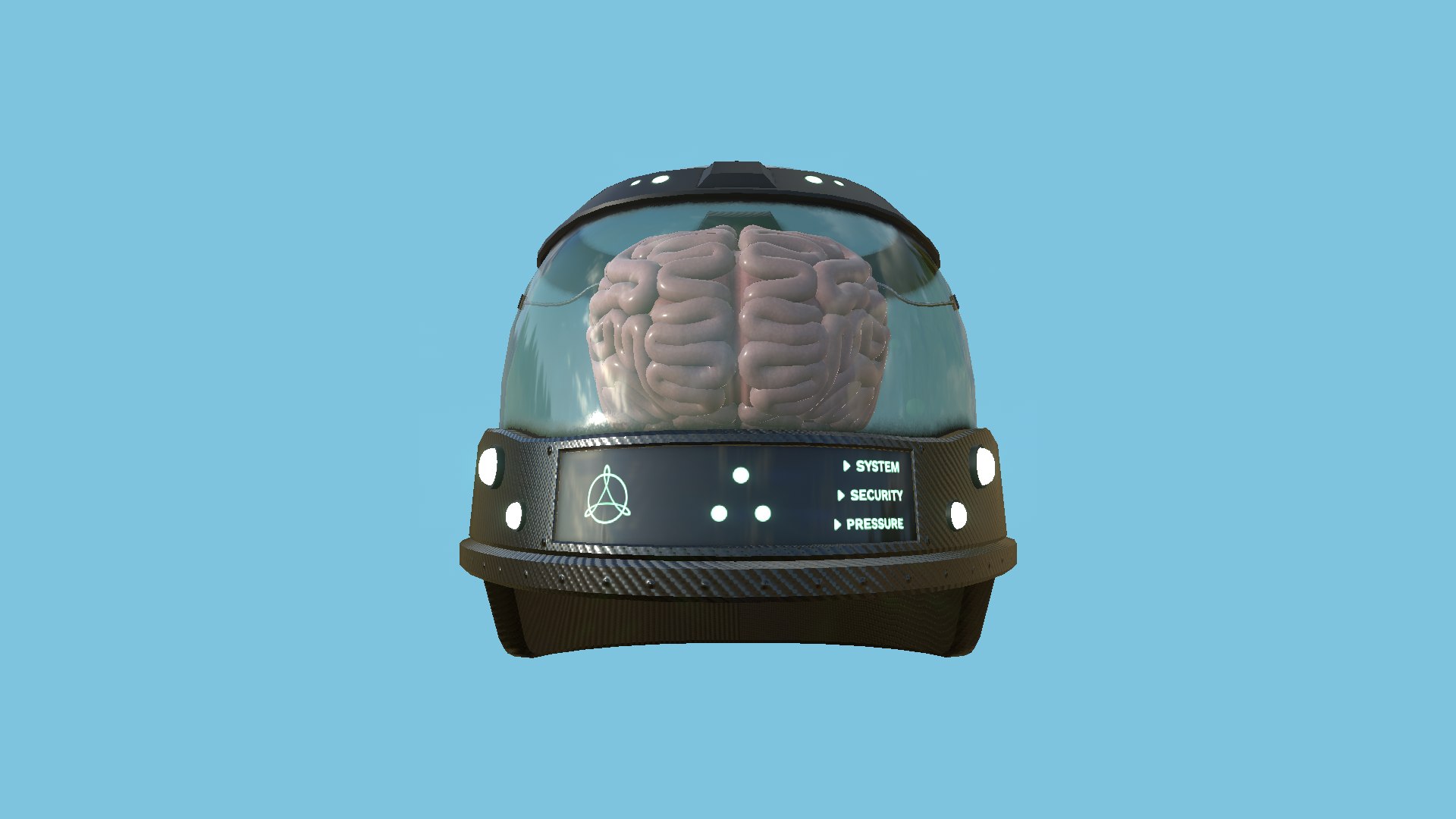 3D model 08 SciFi Brain Helmet Collection - Character Design Fashion ...