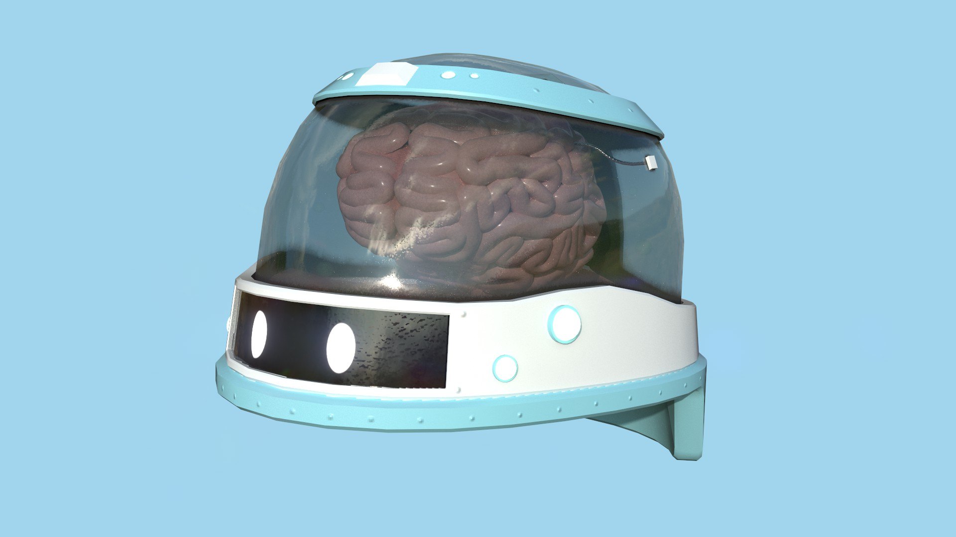 3D model 08 SciFi Brain Helmet Collection - Character Design Fashion - TurboSquid 1769122