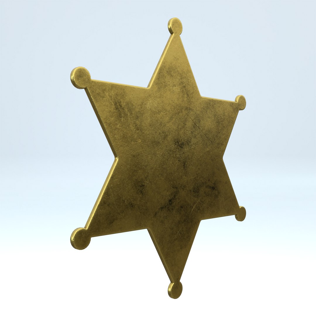 Deputy Marshal Badge 3D Model - TurboSquid 2420834