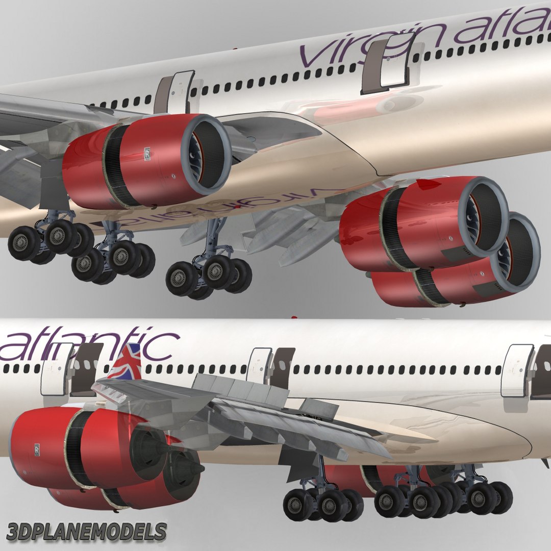Airbus A340-600 3d Model