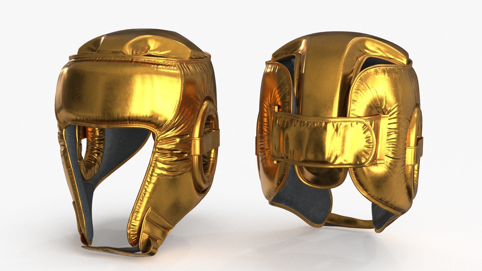 3D Boxing Training Helmet Gold - TurboSquid 2222582