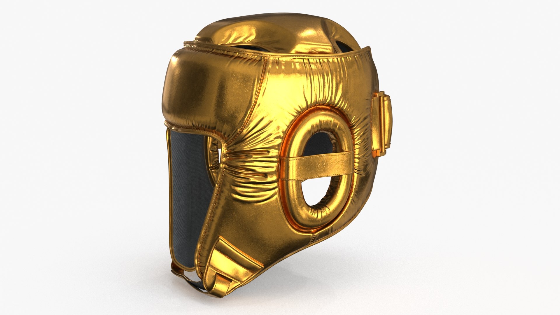3D Boxing Training Helmet Gold - TurboSquid 2222582