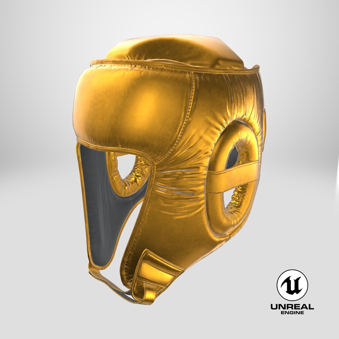 3D Boxing Training Helmet Gold - TurboSquid 2222582