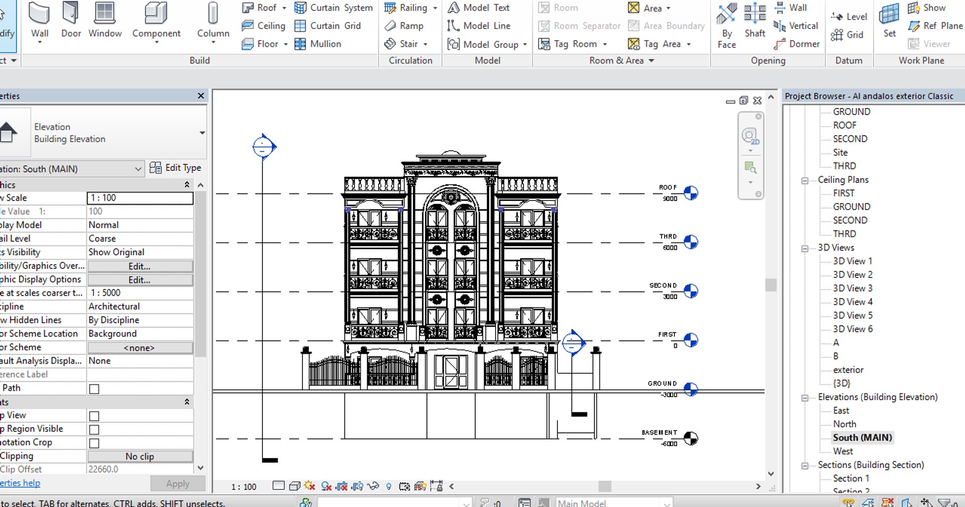 3D Exterior Revit Classic - TurboSquid 1205920