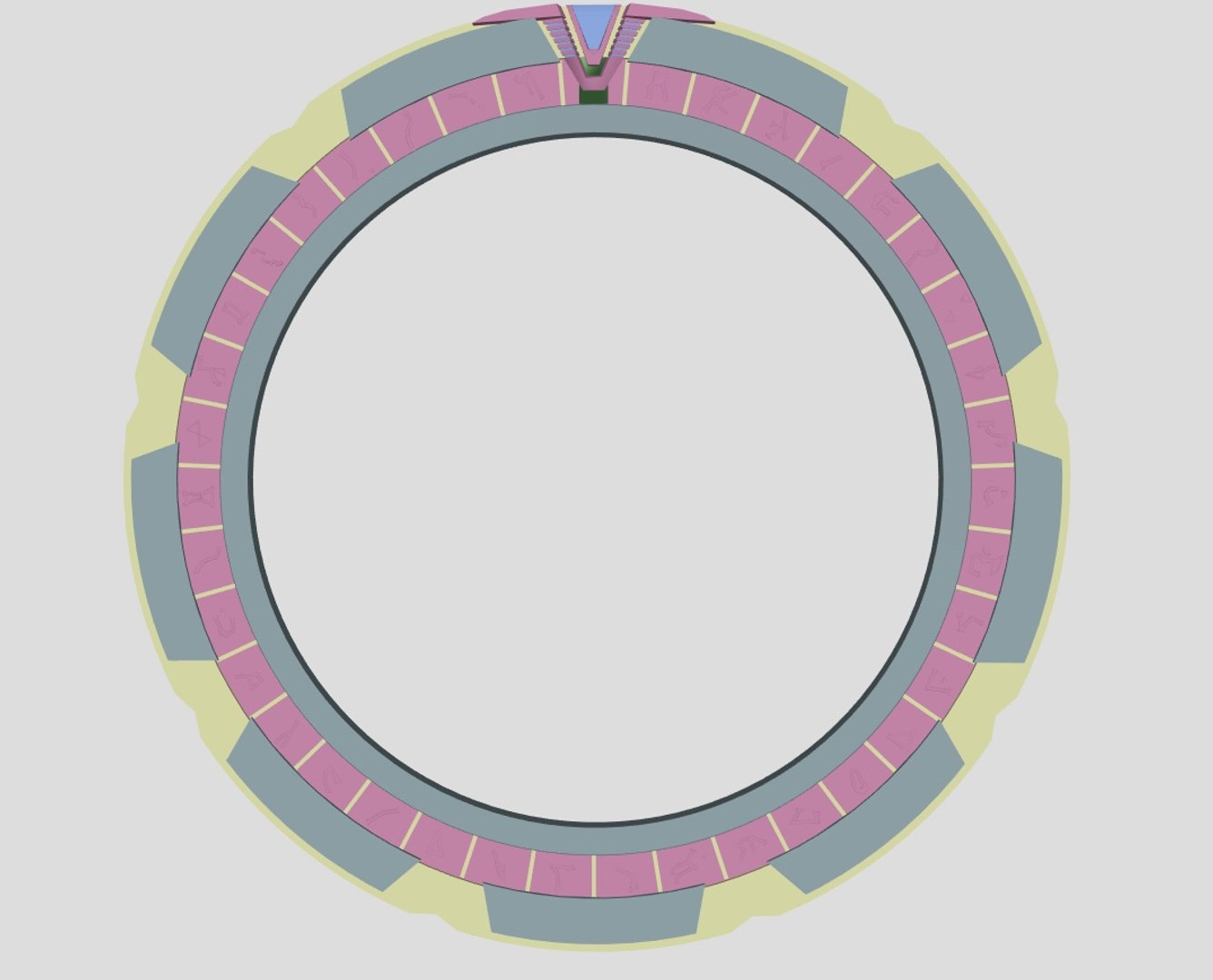 Stargate door 3D model - TurboSquid 1319630