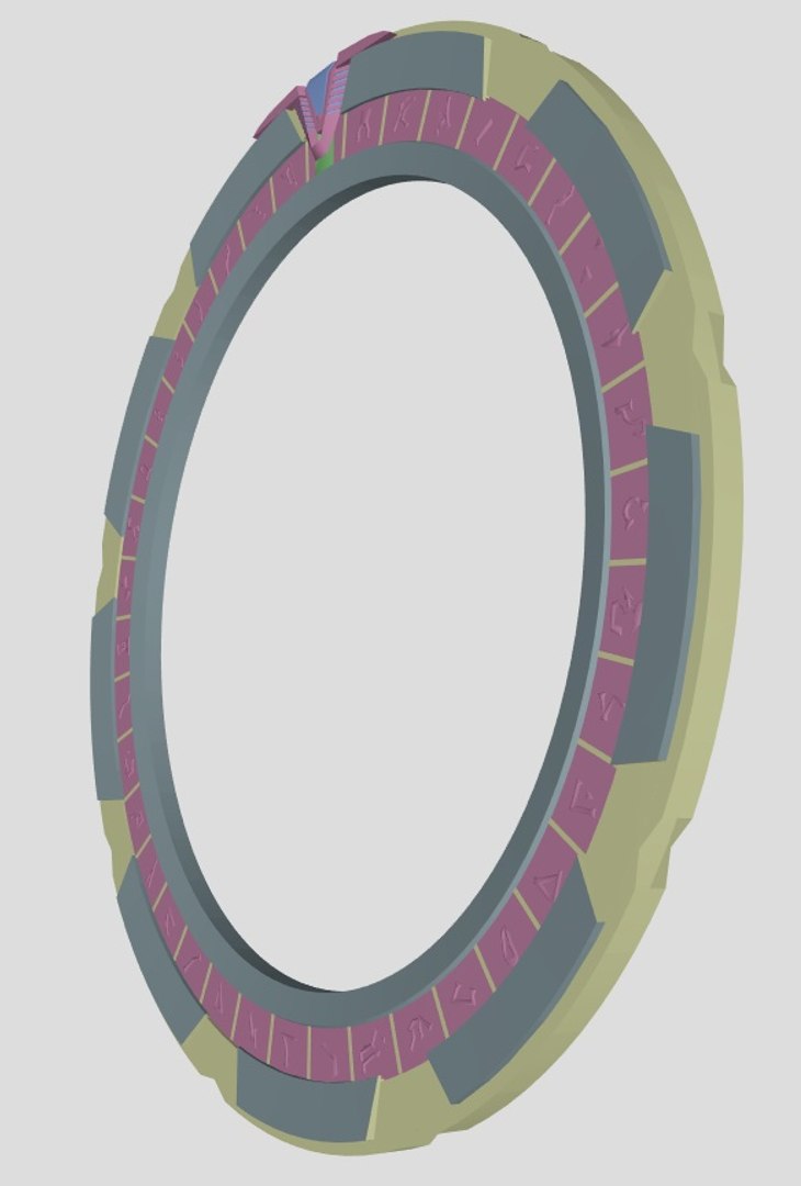 Stargate door 3D model - TurboSquid 1319630