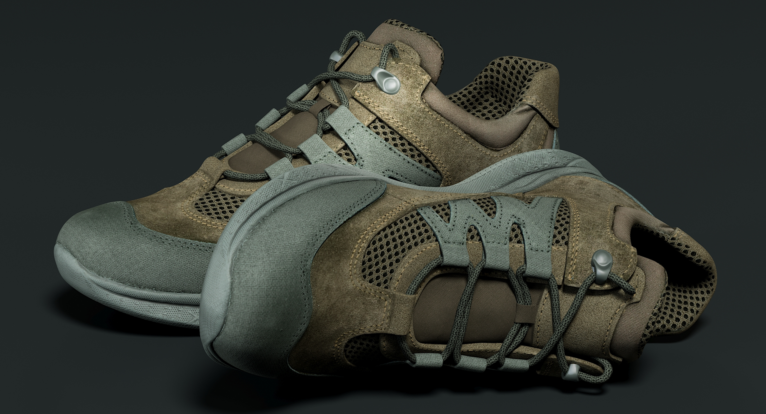 Realistic shoes 2 3D model - TurboSquid 1435422