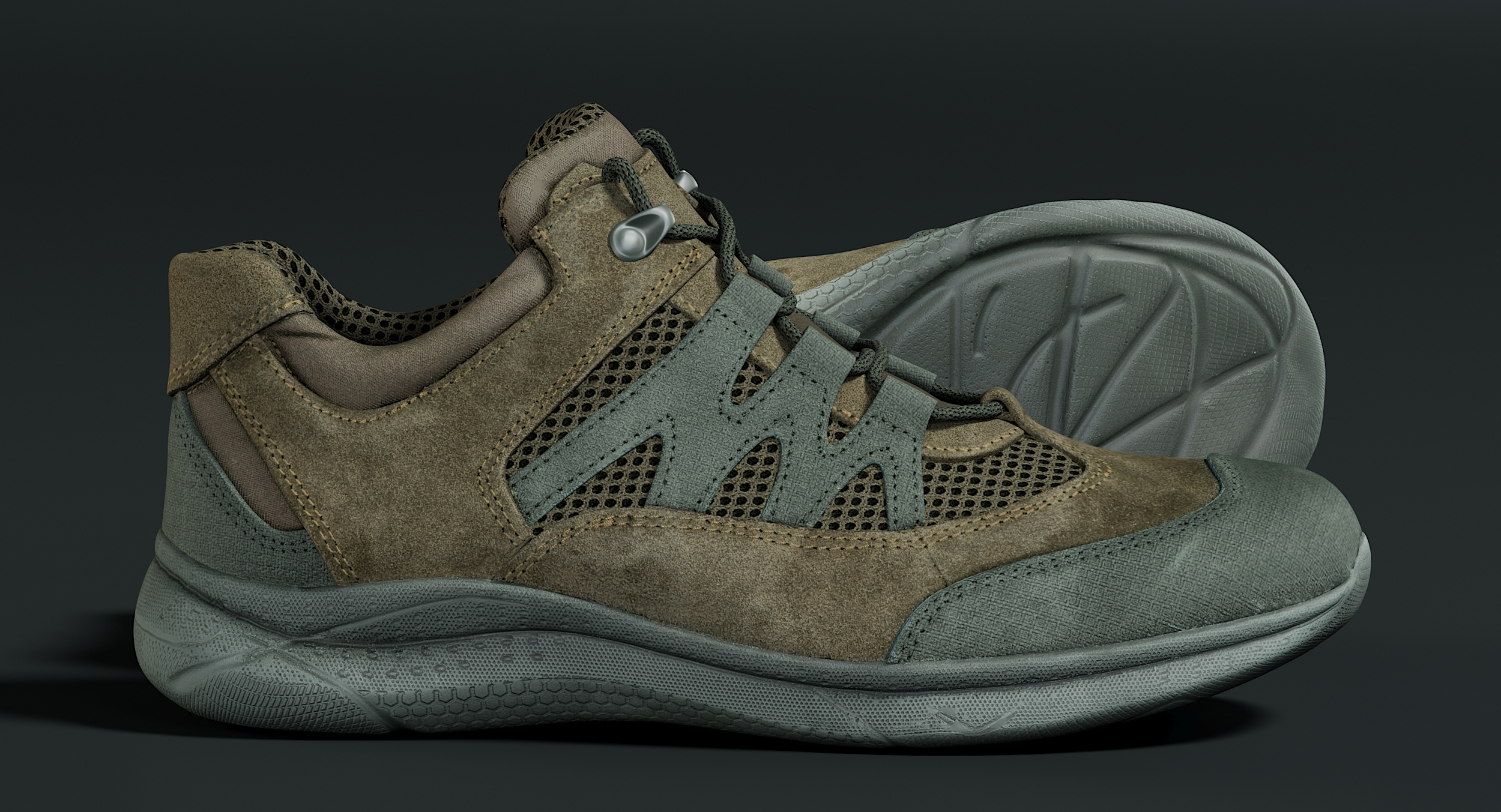 Realistic shoes 2 3D model - TurboSquid 1435422