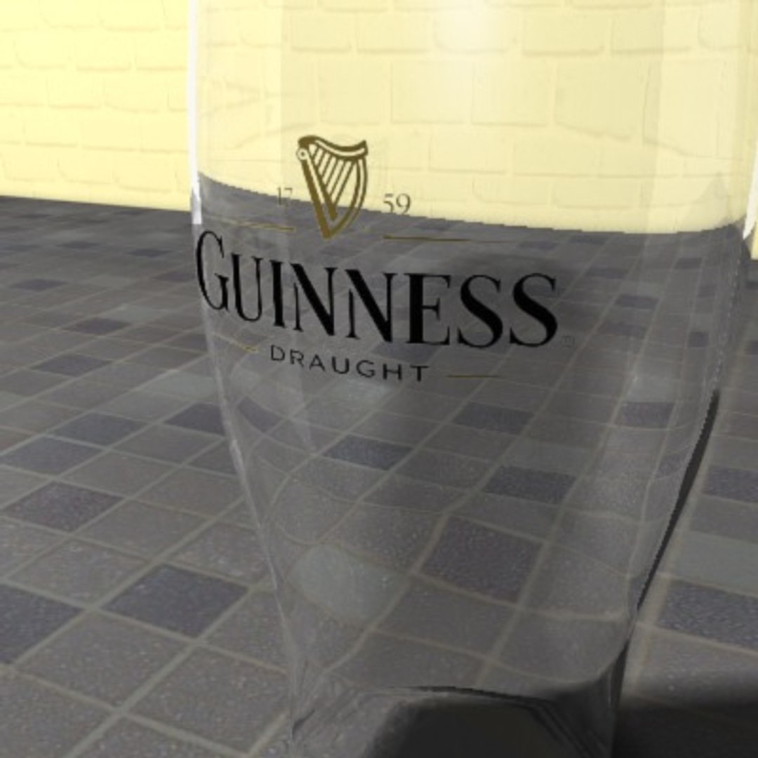 Guinness Glass 3d Model