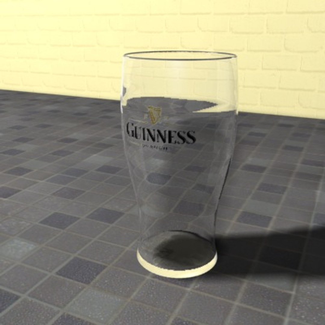 Guinness Glass 3d Model