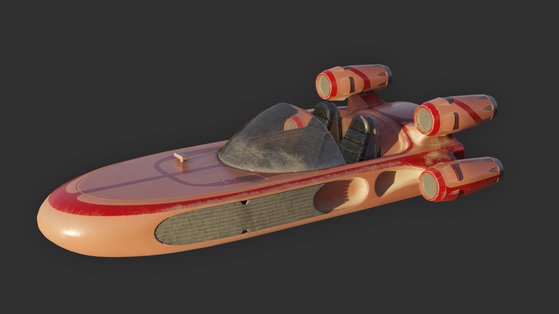 3D Modified Landspeeder Model - TurboSquid 1404839