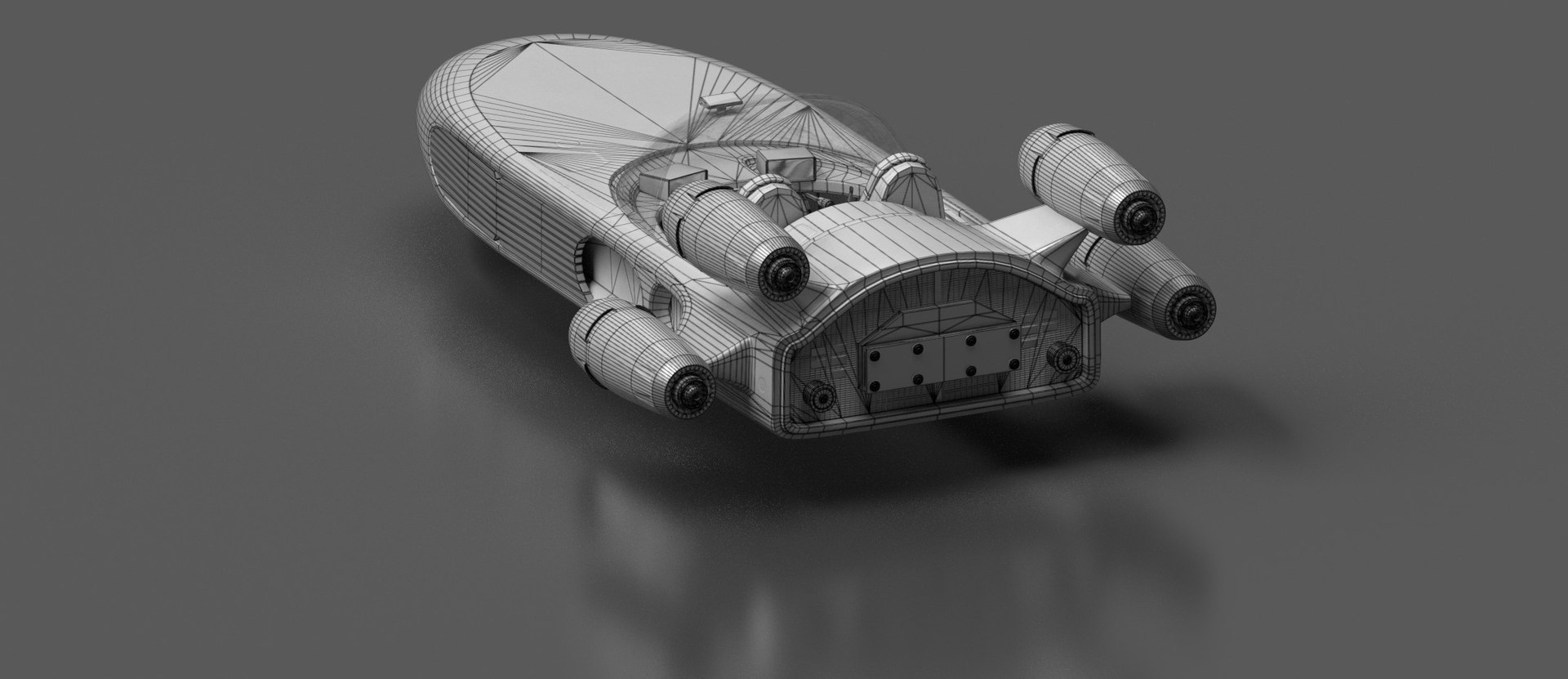 3D Modified Landspeeder Model - TurboSquid 1404839