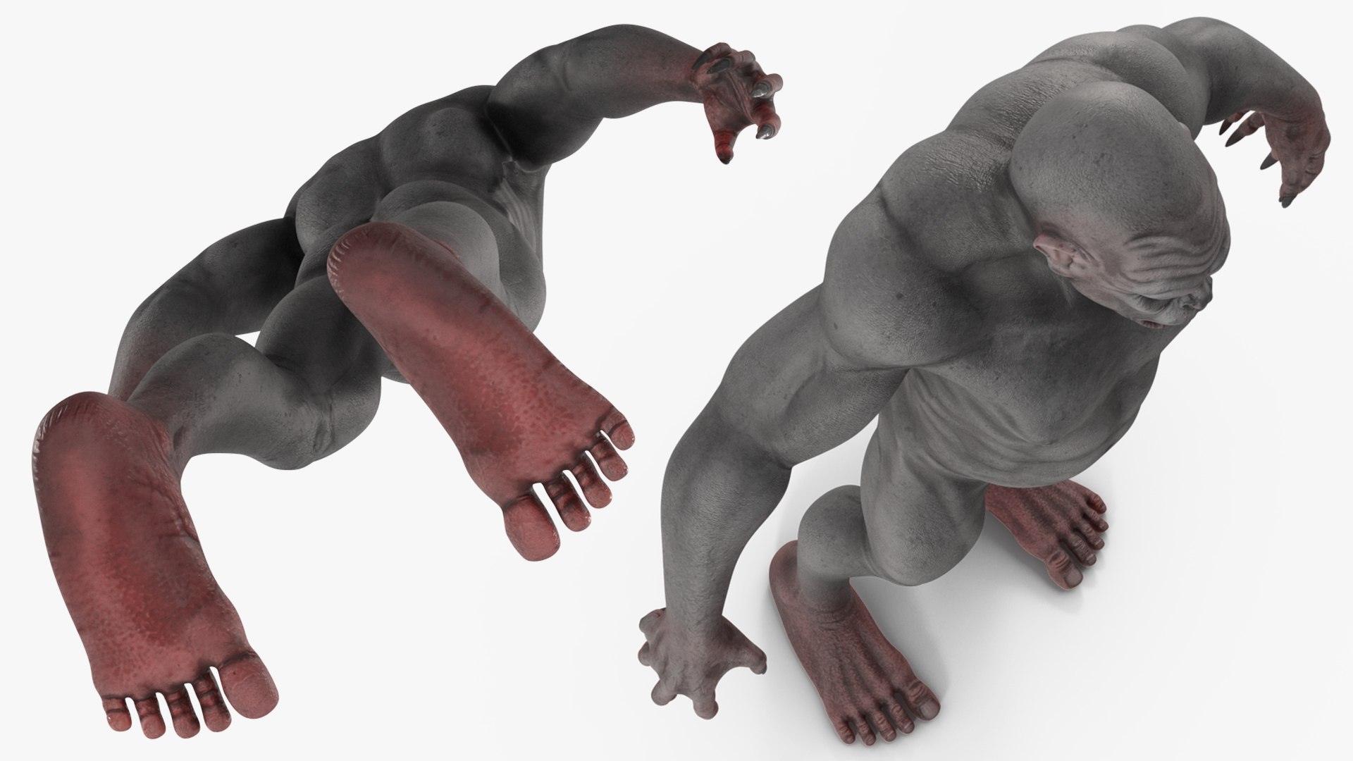 Scary Ape Monster A-pose Model - TurboSquid 2005944